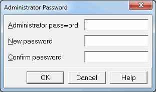 Changing the Administrator Password